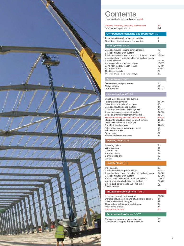Metsec Purlin Technical Manual | PDF | Screw | Reuse