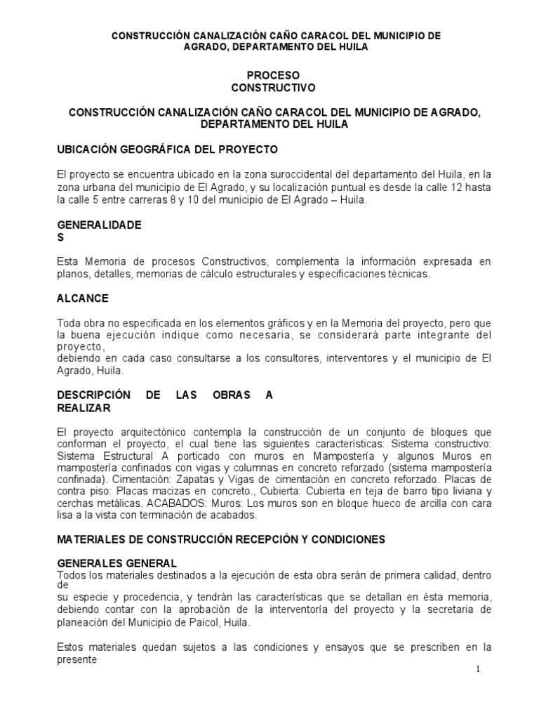 Proceso Constructivo | PDF | Hormigón | Fundación (Ingeniería)