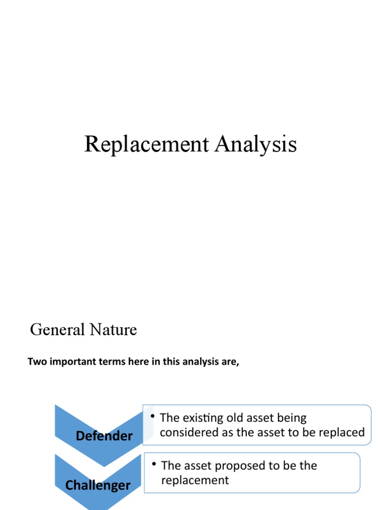 Chapter 5 - Replacement Analysis | PDF | Depreciation | Value (Economics)
