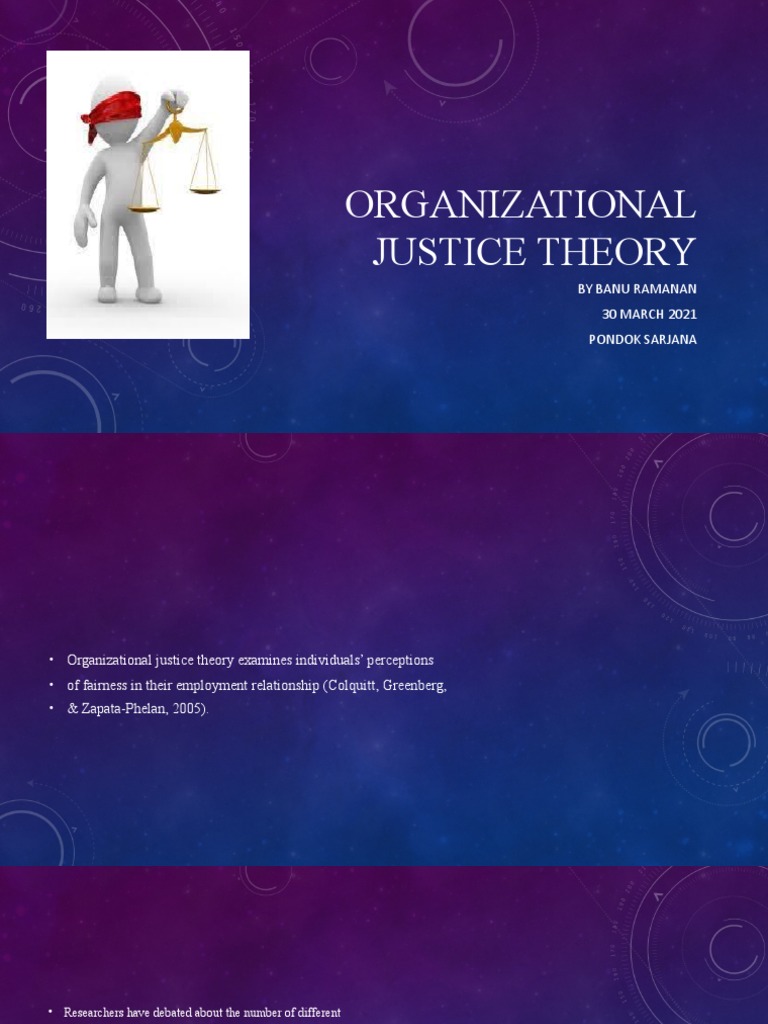 Organizational Justice Theory | PDF