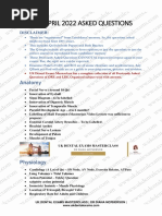 Part 1 ORE Sample Questions v2 | PDF | Dental Implant | Dentures