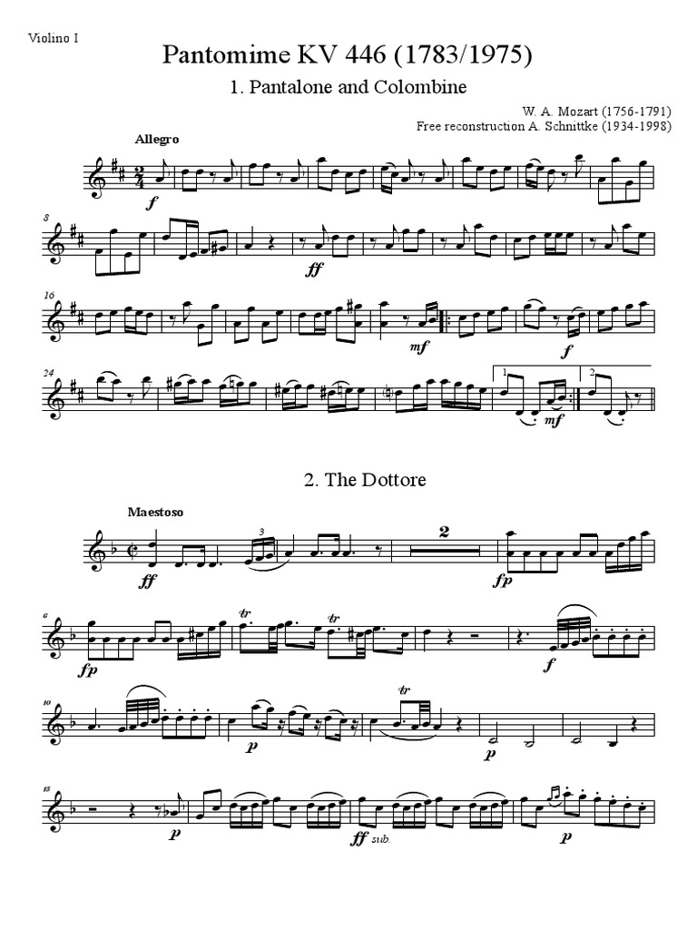 A Musical Depiction of Characters from Commedia dell'arte: Mozart's ...