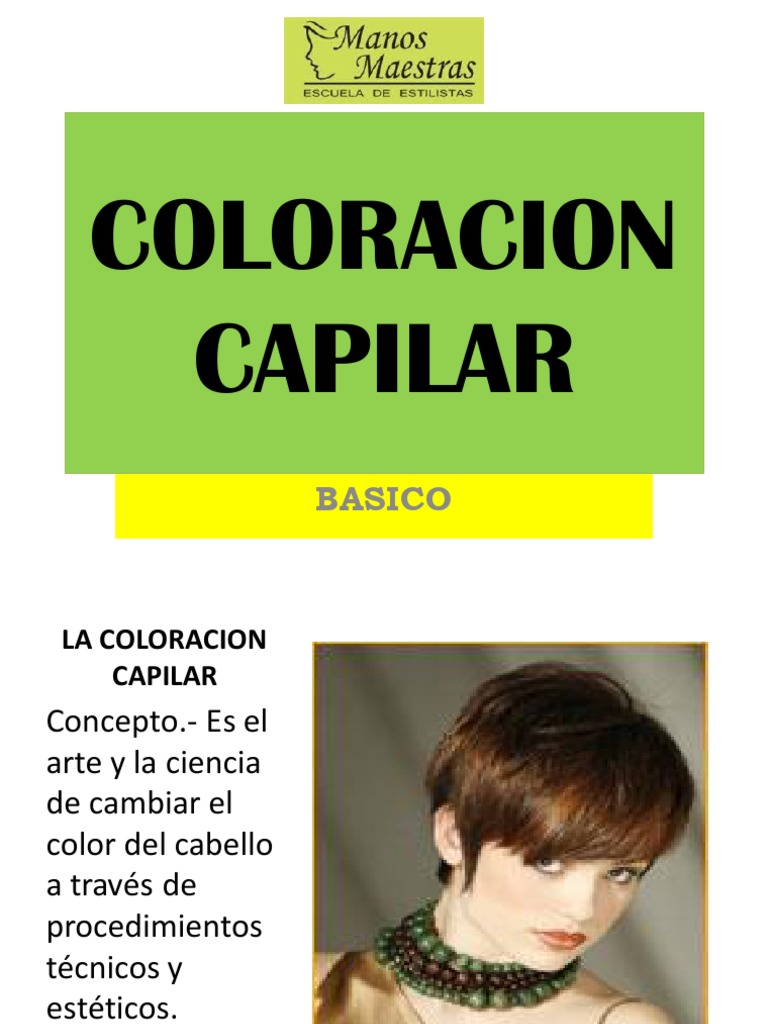 Coloracion Capilar | PDF | Pelo | Color