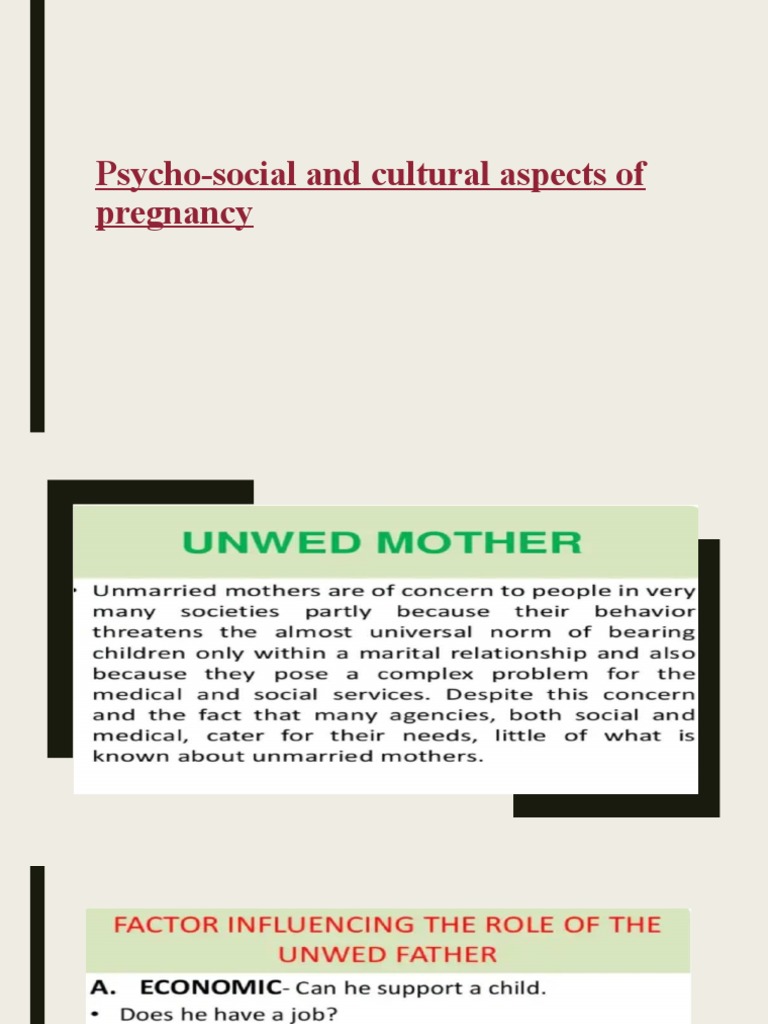 Psycho-Social and Cultural Aspects of Pregnancy | PDF