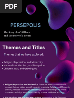 Persepolis Analysis | PDF