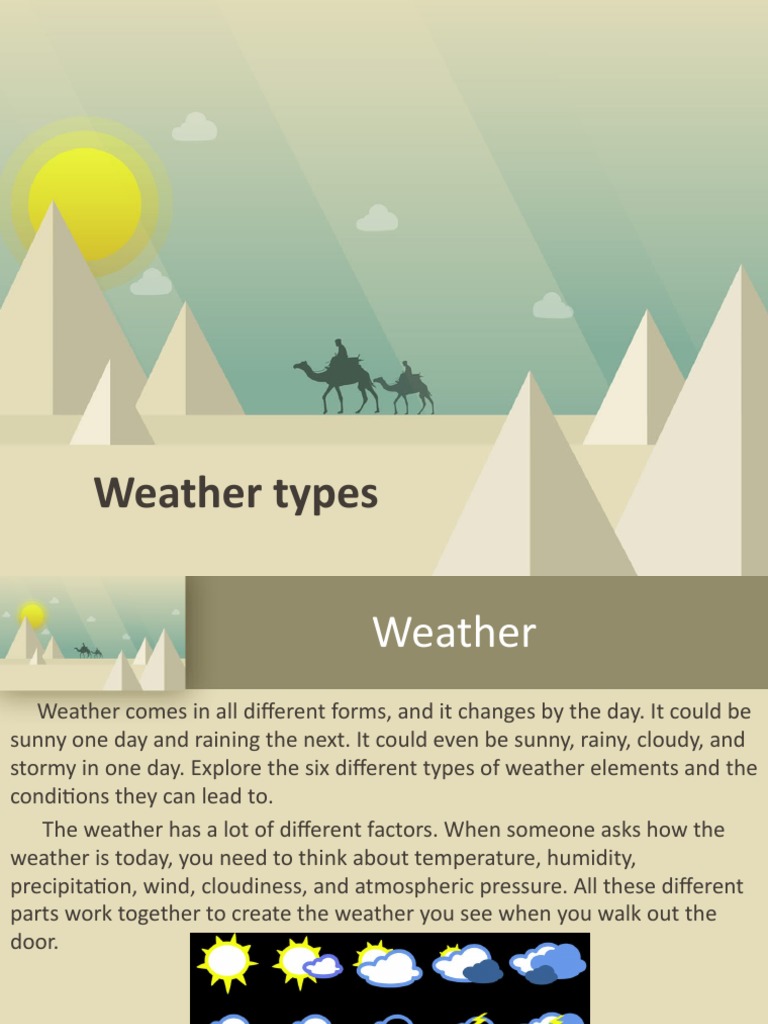 Weather Types | PDF | Sky | Tornadoes