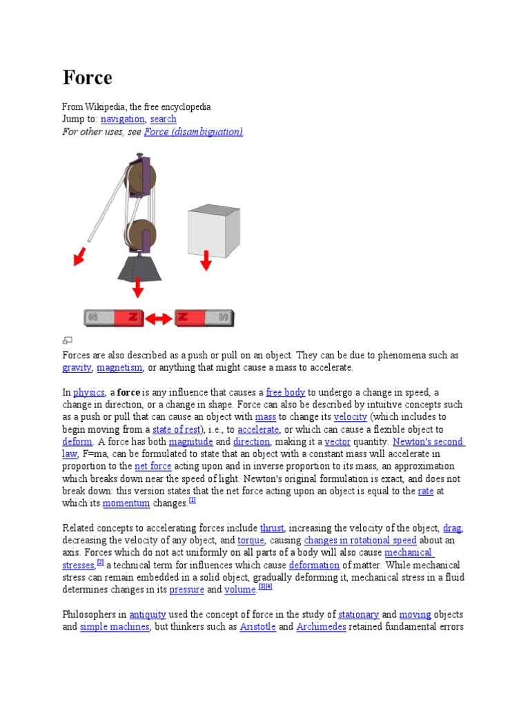 Force | Download Free PDF | Force | Acceleration