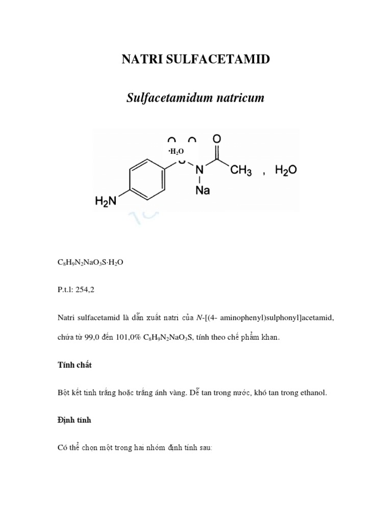 Natri Sulfacetamid 9719 | PDF