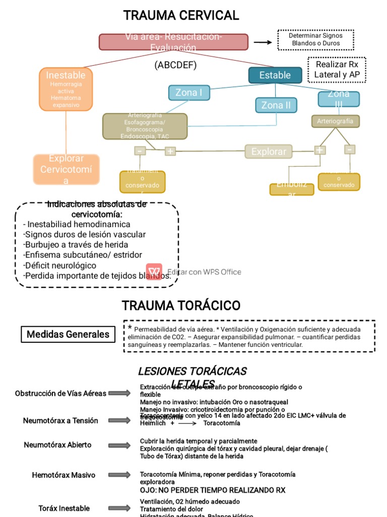 Algoritmos Trauma | PDF | Lesión | Medicina