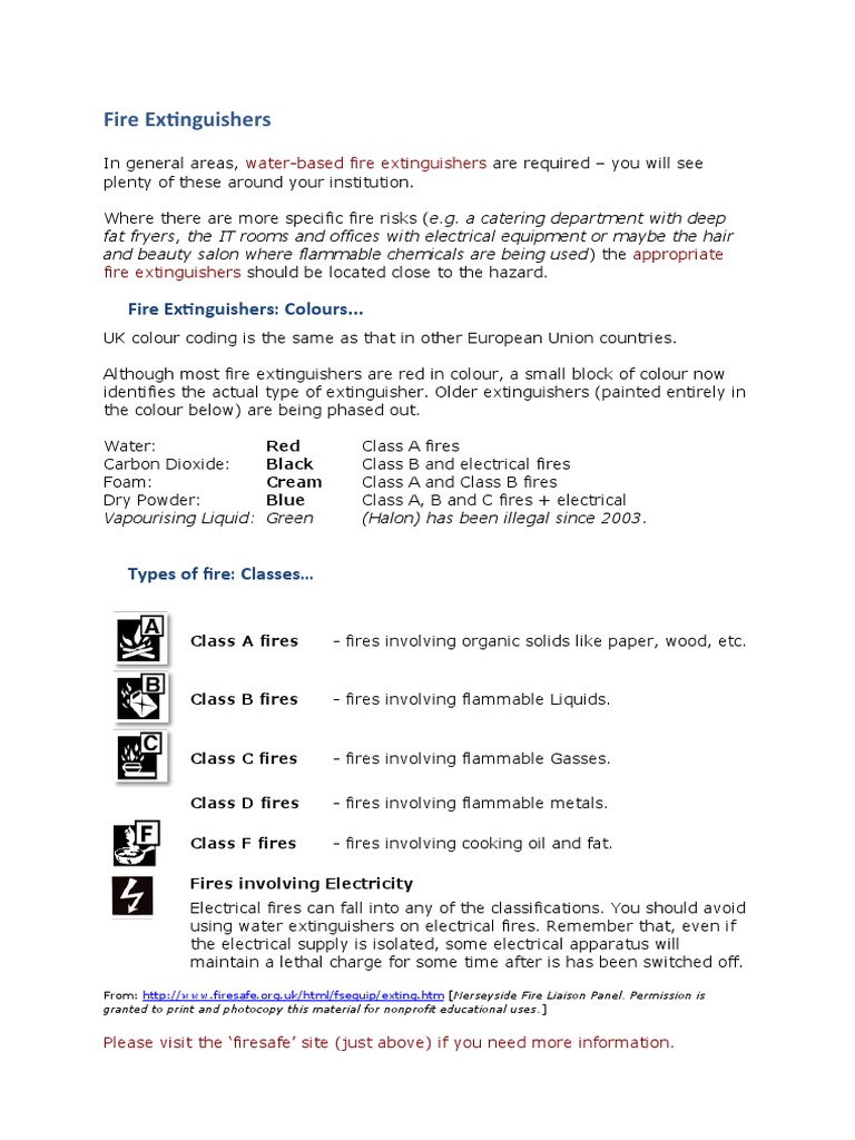 Fire Extinguishers General | PDF
