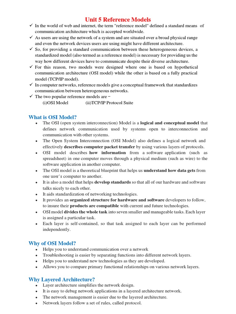 Unit 5 Complete Notes | PDF | Internet Protocols | Internet Protocol Suite
