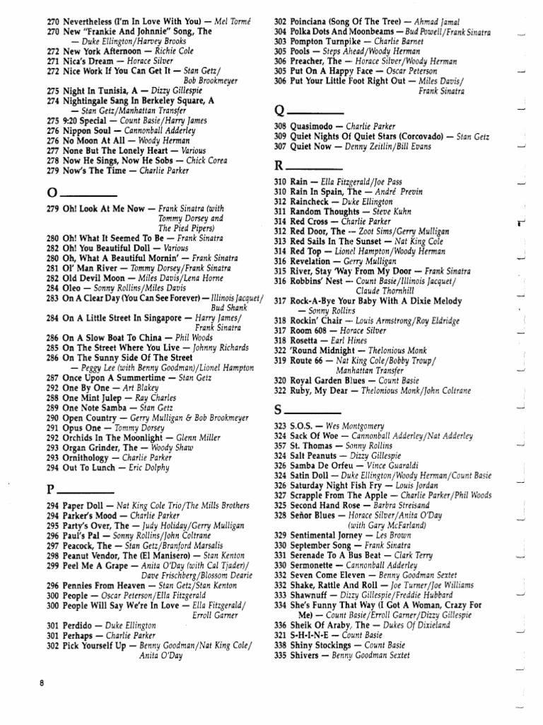 7 Jazz Fake Book | PDF
