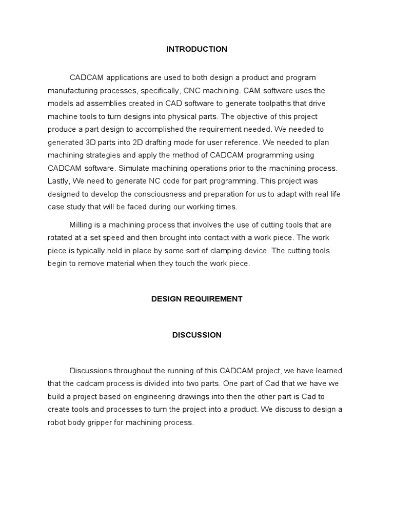Report Project 2 Catia | PDF | Machining | Numerical Control