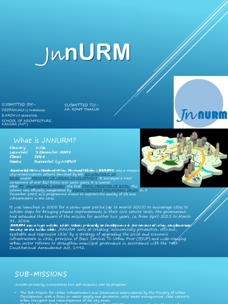 Jnnurm: Submitted By:-Submitted To | PDF | Economies | Government