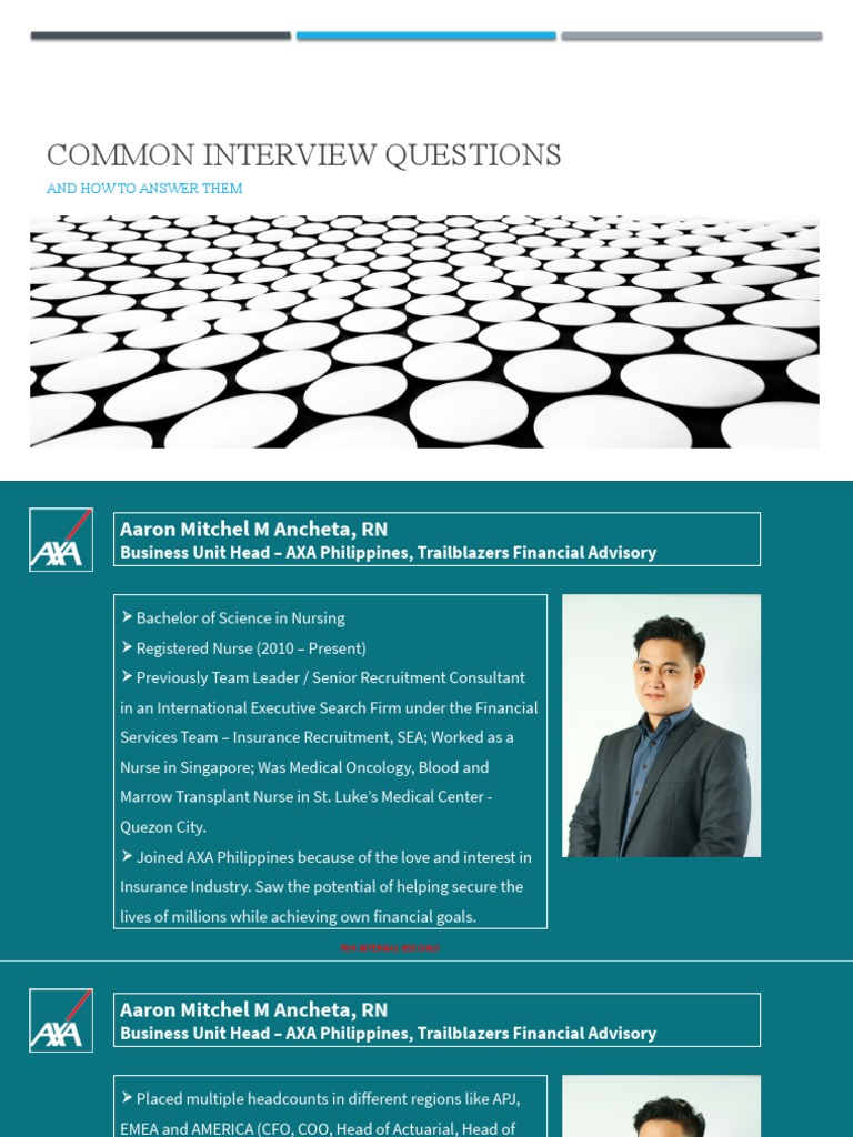 Common Interview Questions | PDF | Question | Popular Culture & Media ...