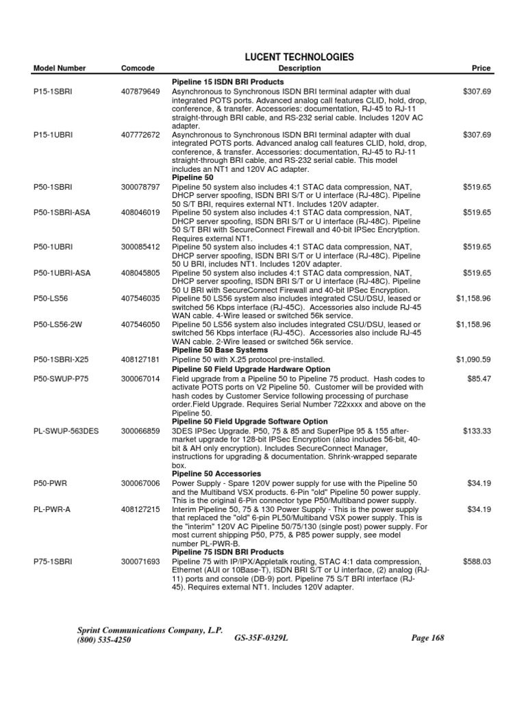 Lucent Model Number | PDF | Optical Fiber | Asynchronous Transfer Mode