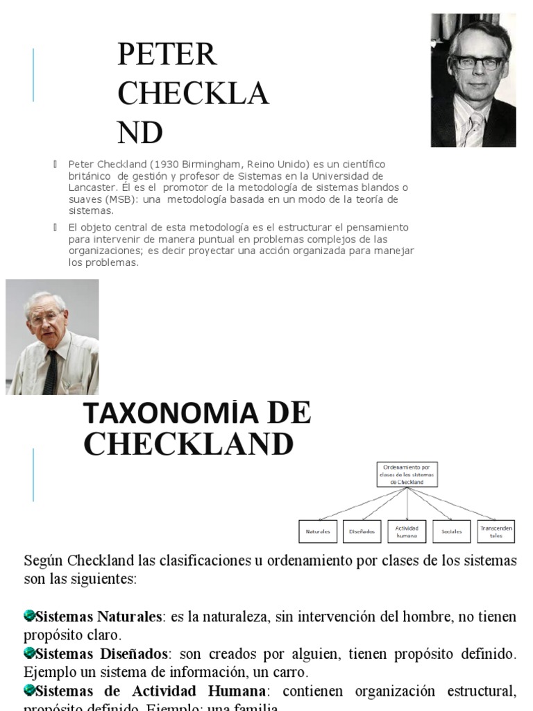 Taxonomia de CHECKLAND | PDF