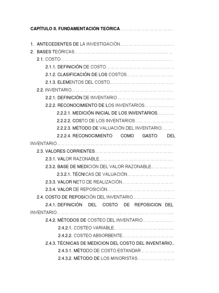 Ejemplo de Esquema de Bases Teoricas | PDF | Economias | Ciencias ...