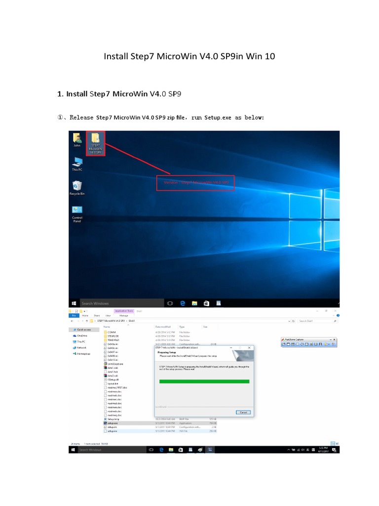 Install Step7 MicroWin V4.0 SP9 on Win 10 | PDF