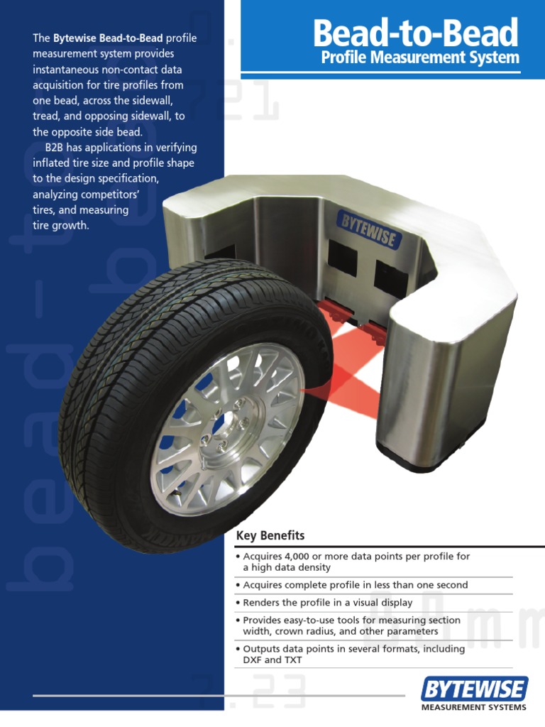 Bead-to-Bead: Profile Measurement System | PDF | Tire | Computing