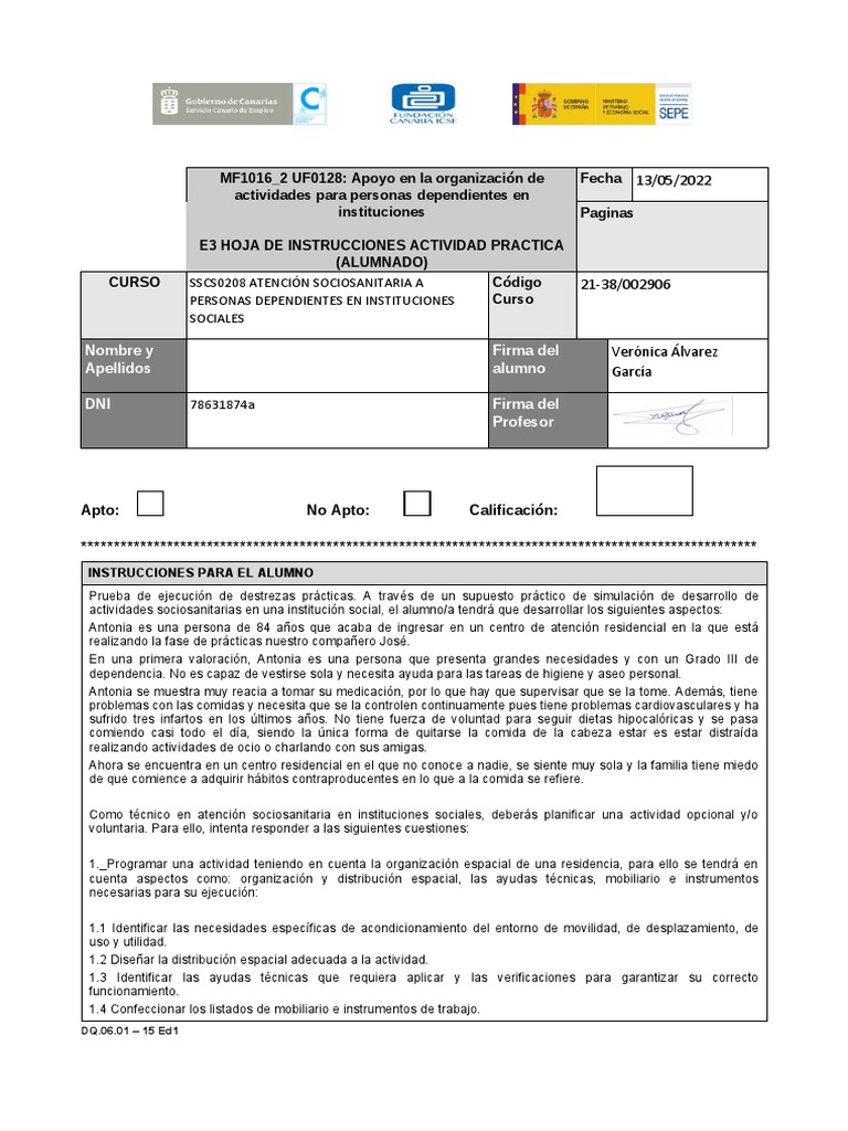 MF1016 2 UF128 E3 Hoja de Instrucciones Alumnado | PDF