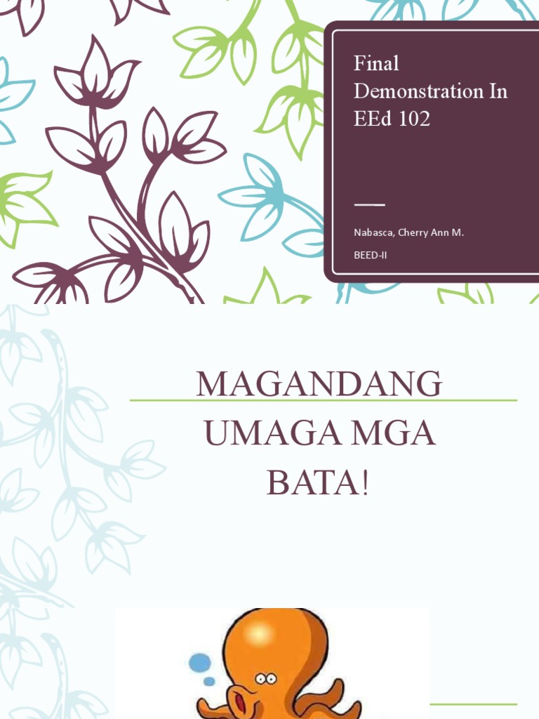 Final Demonstration in | PDF