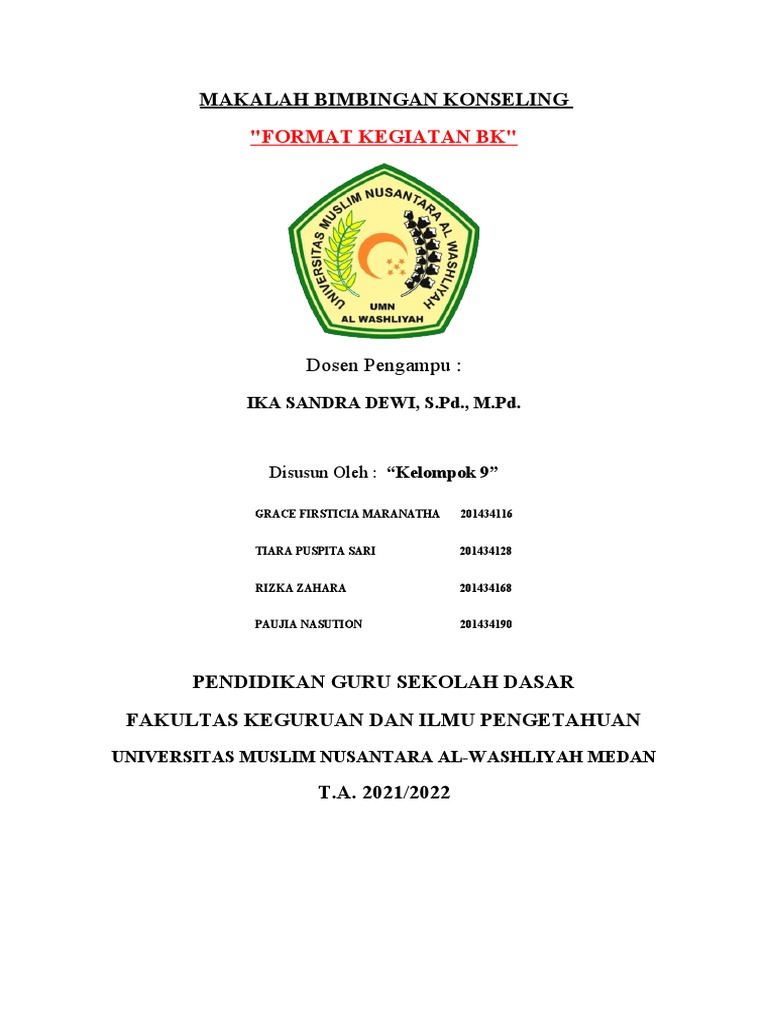 Makalah Bimbingan Konseling Kel 9 | PDF