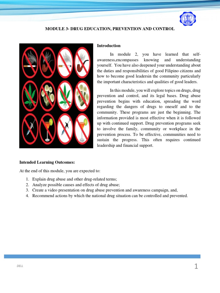 Module-3 - Drug Education and Prevention (Approved copy) | PDF | Crack ...