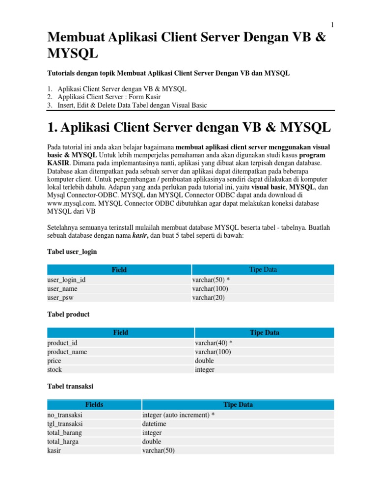 Aplikasi Client Server Dengan VB | PDF
