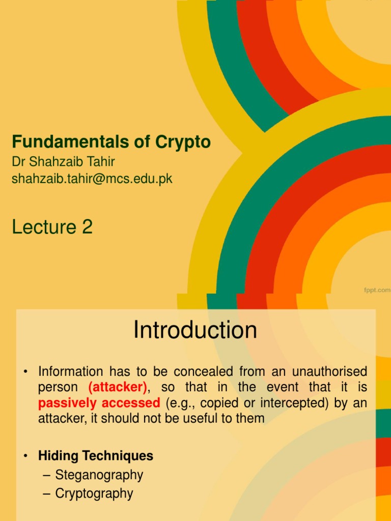 Introduction to Cryptography Basics | PDF | Cryptography | Cipher