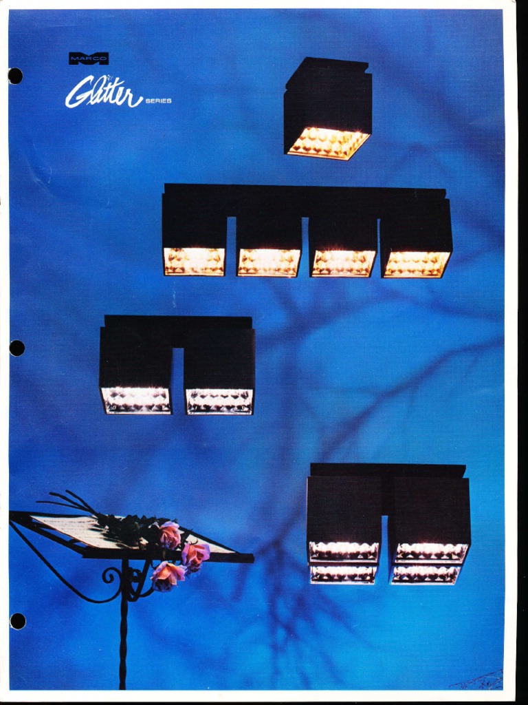 Marco Lighting Glitter Series Downlights & Surface Catalog 1970 | PDF ...