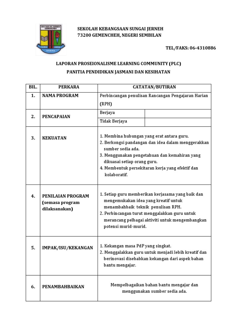 Laporan PLC PJK | PDF