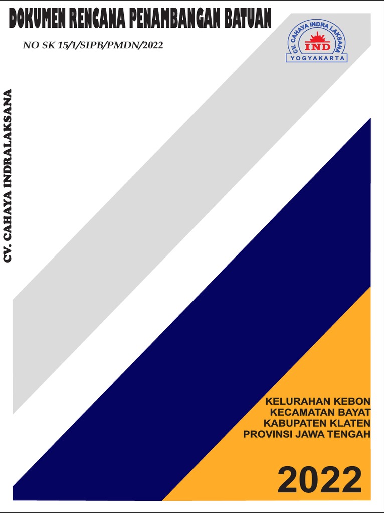Dokumen Rencana Penambangan Sipb Ind Bayat 20 April 2022 | PDF