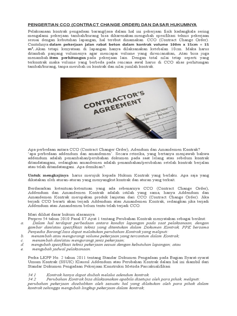 Pengertian Cco | PDF