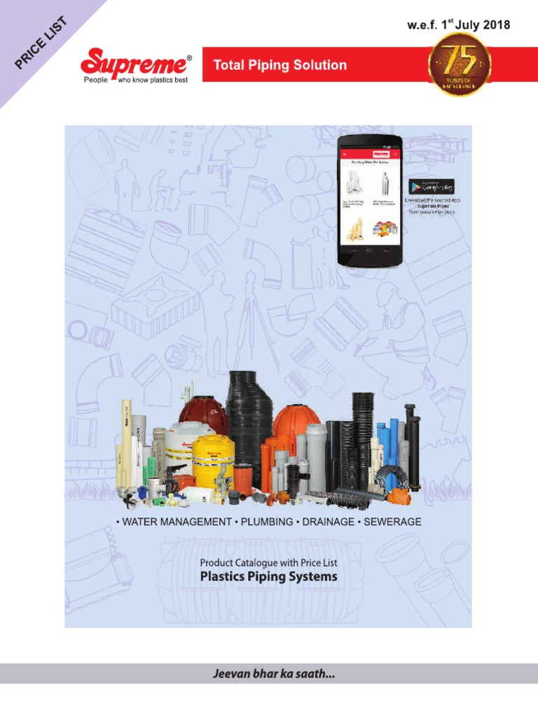 Supreme Upvc Pipe Fittings | PDF