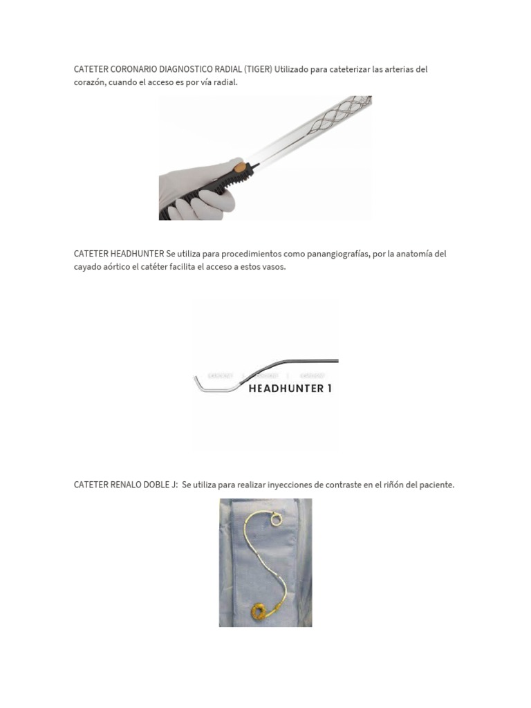 Tipos de Cateter | PDF