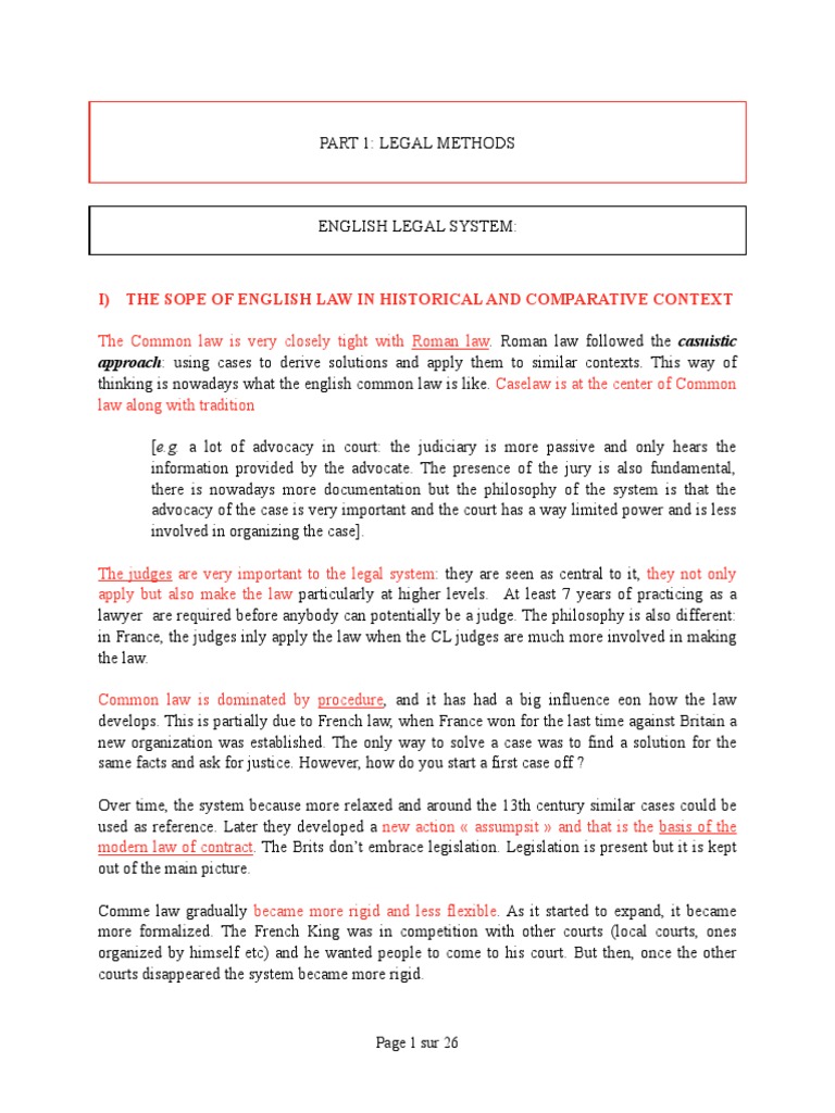 Common Law of Contracts | PDF | Precedent | Breach Of Contract