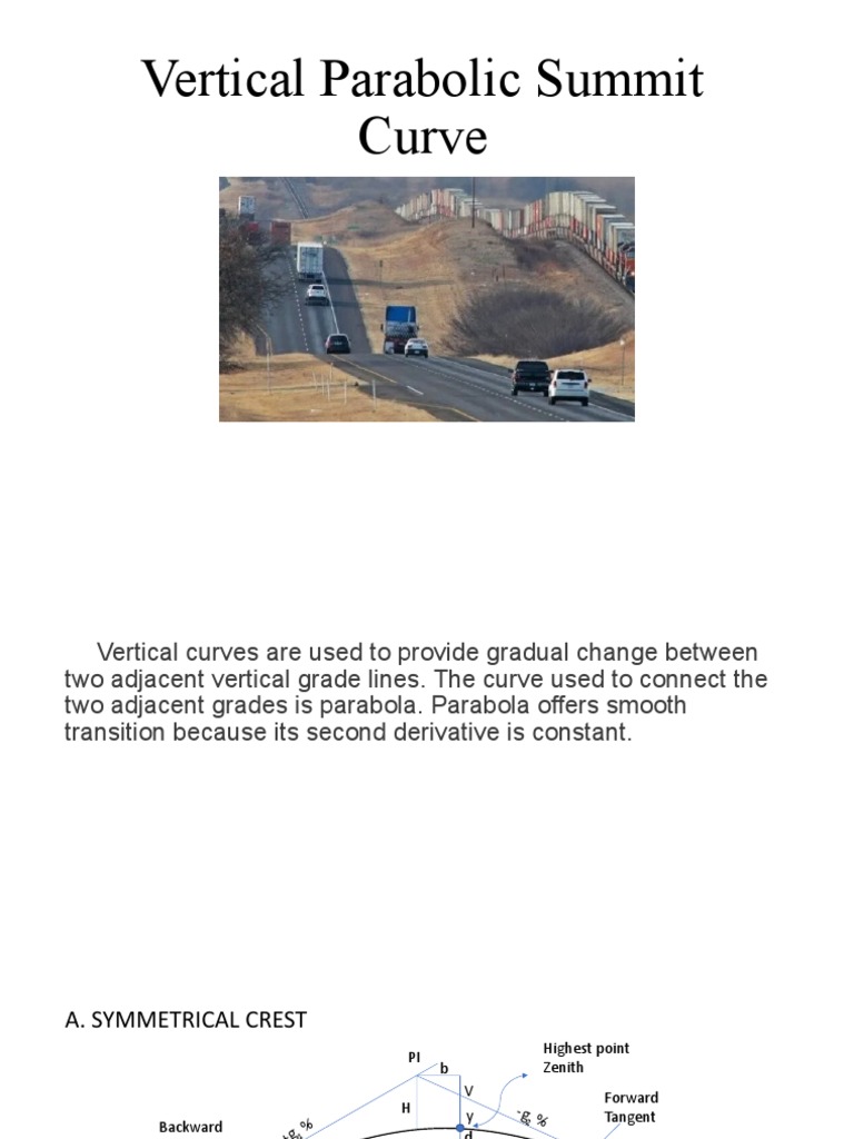 Vertical Parabolic Summit Curve | PDF | Algebraic Geometry ...