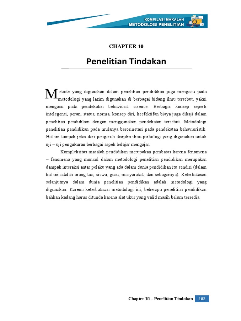 elearning-CHAPTER 10 Tidakan | PDF