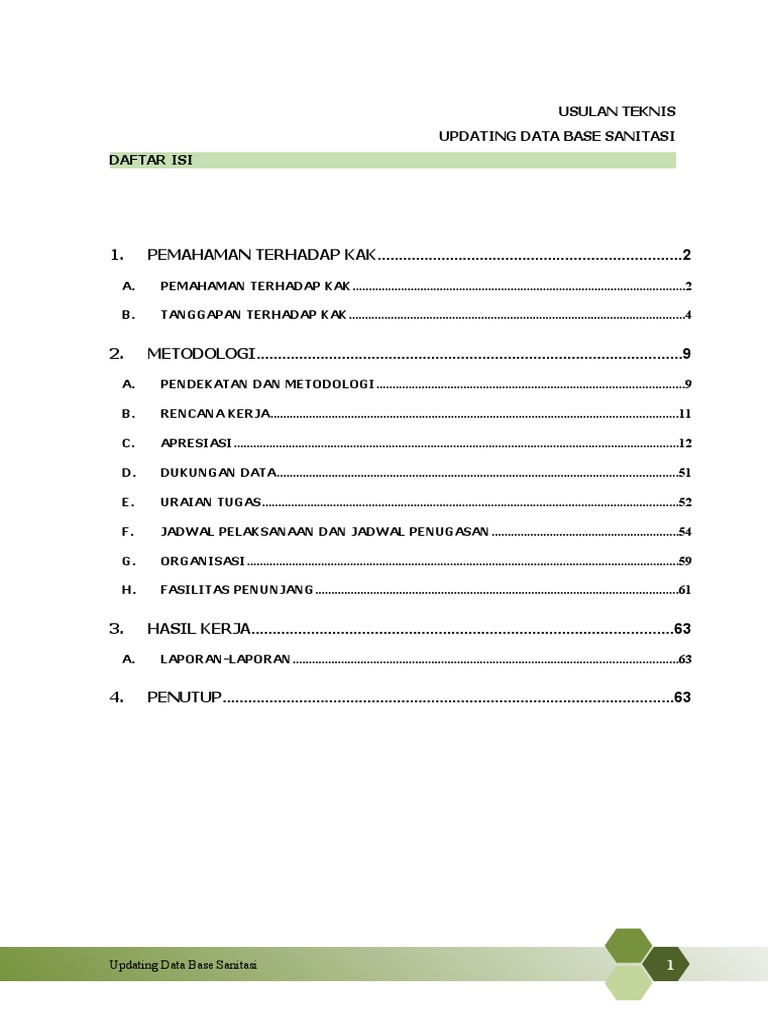 EKA - Ustek Updating Database Sanitasi | PDF