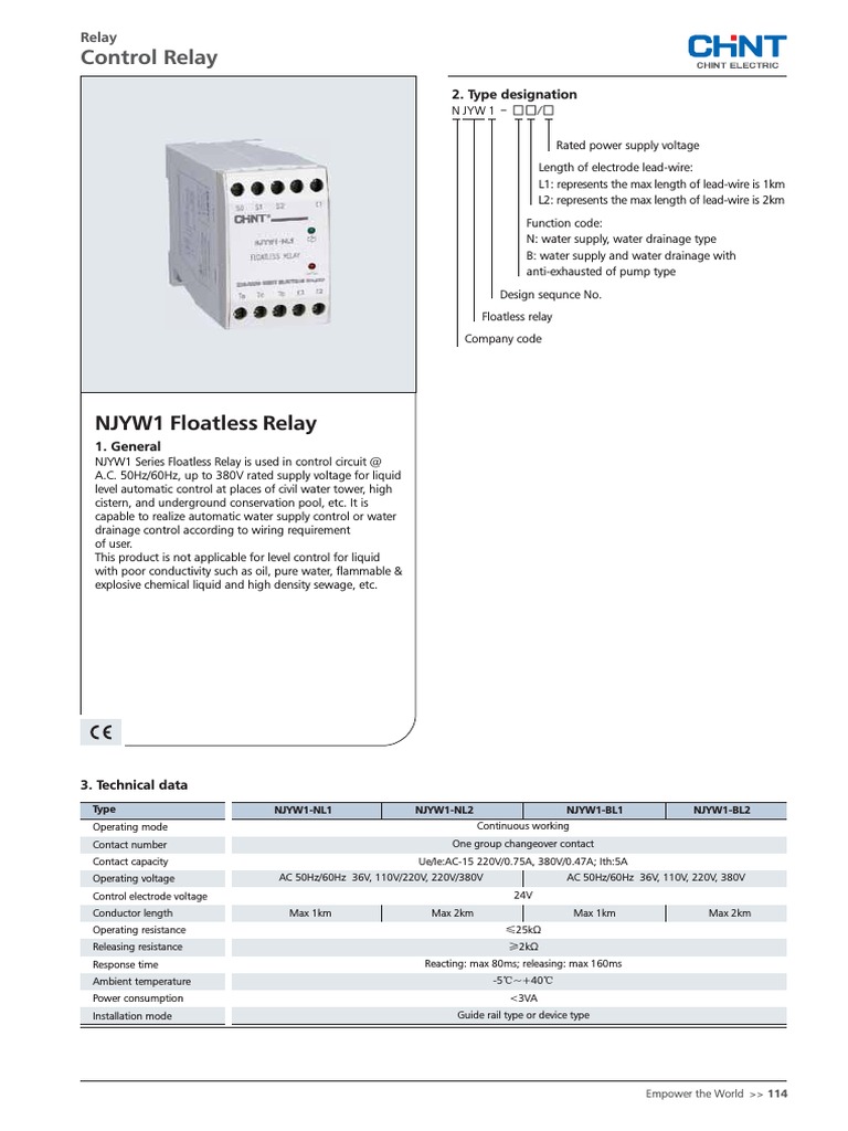 Automatic Floatless Relay for Liquid Level Control: Technical ...