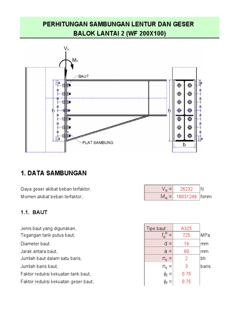 08i Desain Sambungan IWF 200 | PDF