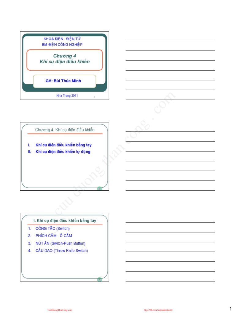 Khi Cu Dien c4 5 Khi Cu Dien Dieu Khien (Cuuduongthancong - Com) | PDF