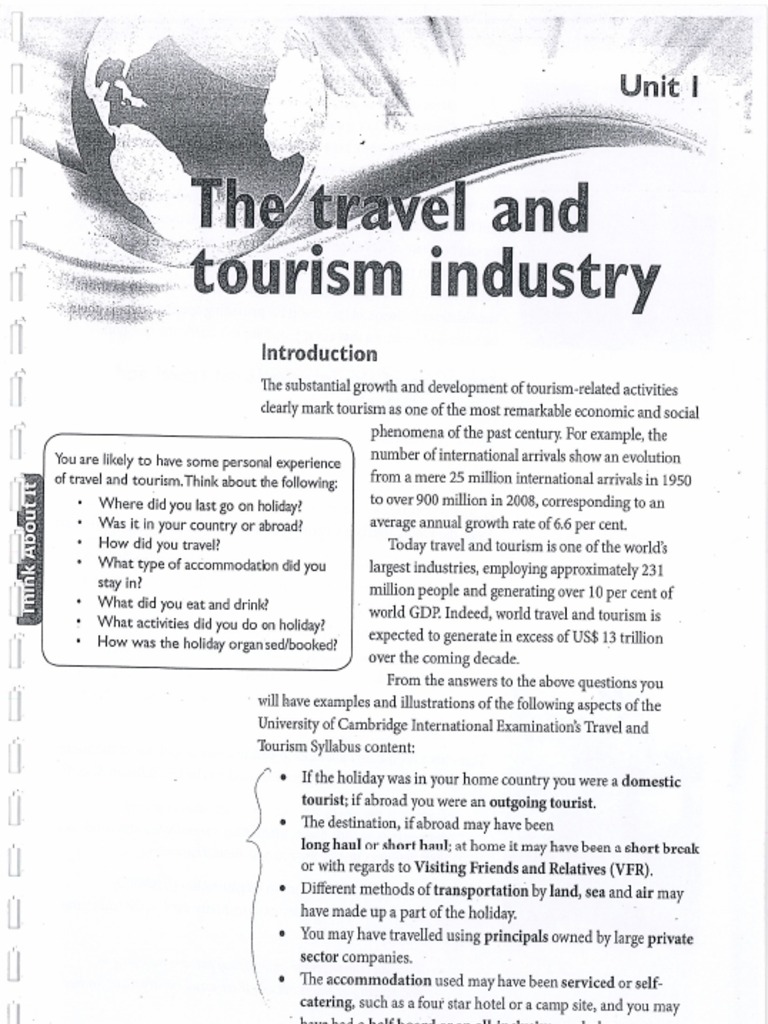 Travel and Tourism Textbook | PDF