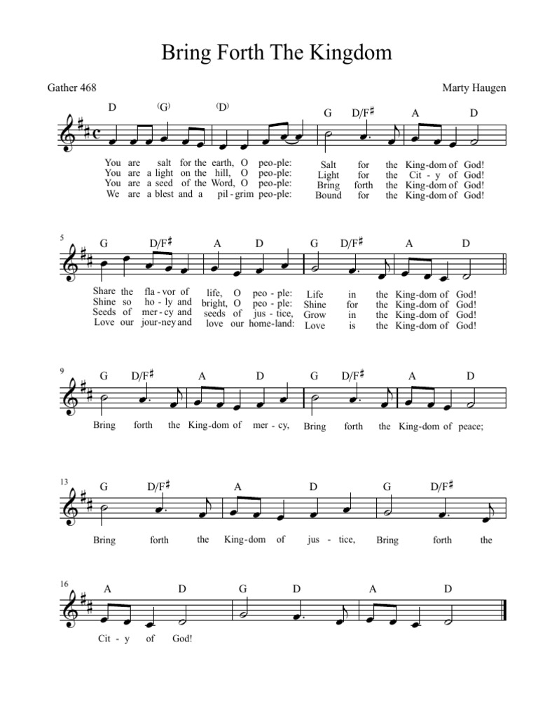 Bring Forth The Kingdom | PDF