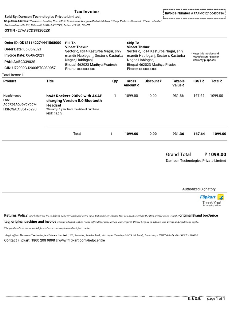 Invoice Boat 235v2 | PDF | Economies | Government Finances