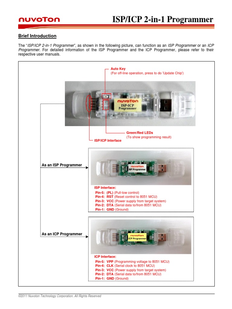 ISP ICP 2 in 1 Programmer | PDF | Microcontroller | Power Supply