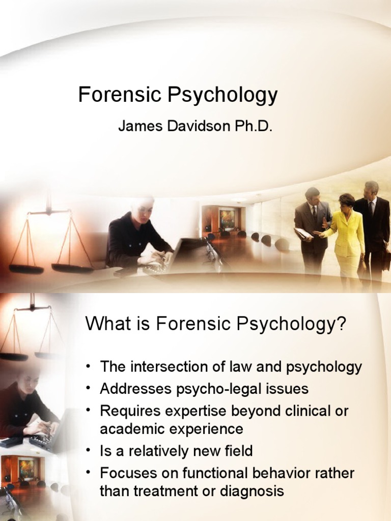 Forensic Psychology Presentation | PDF | Psychology | American ...