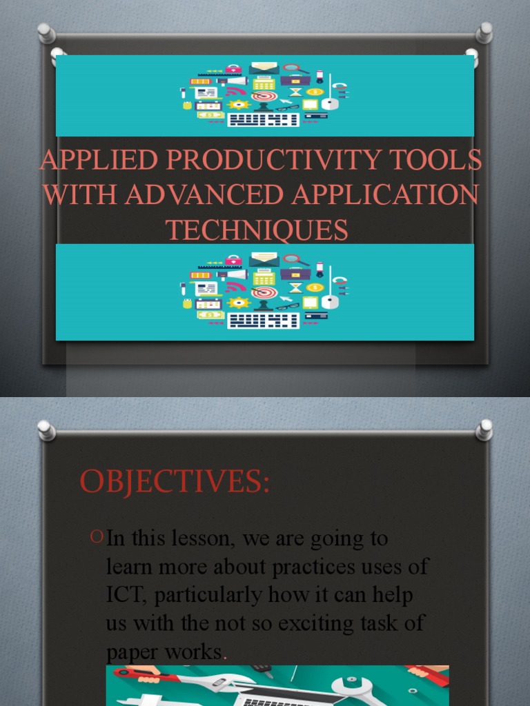 Advanced Productivity Tools Overview | PDF | Application Software ...