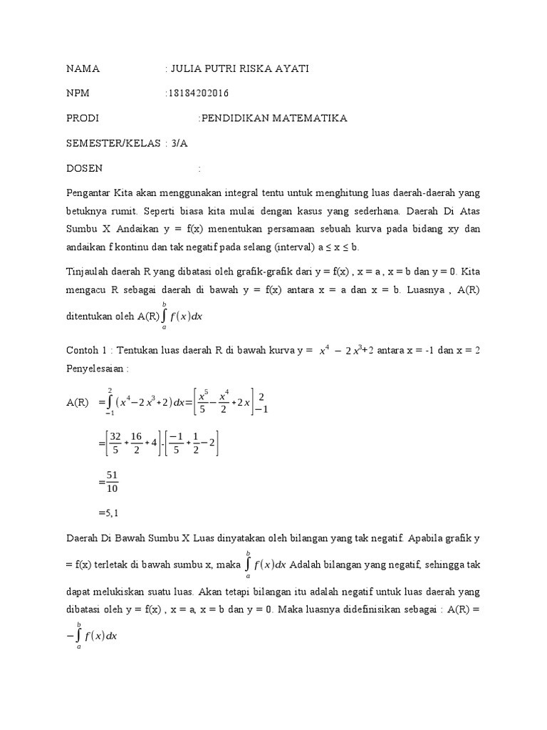 Tugas Kalkulus | PDF